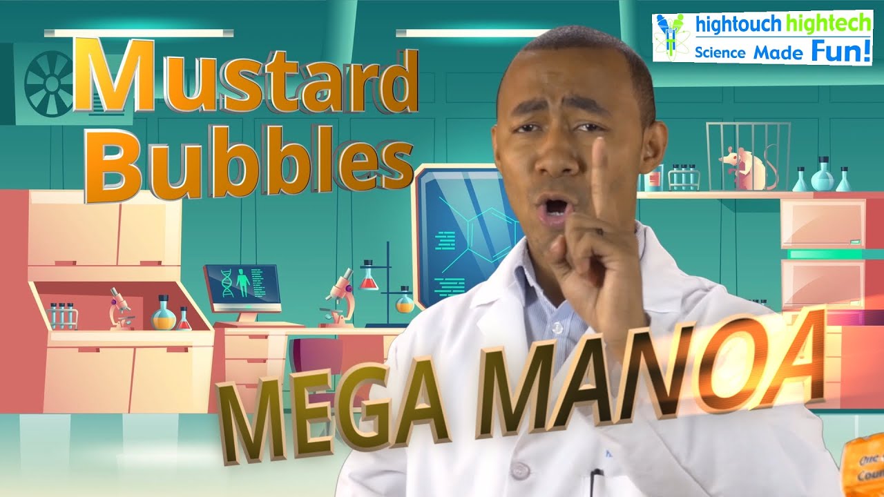 Mustard Bubbles Experiment With Mega Manoa - YouTube