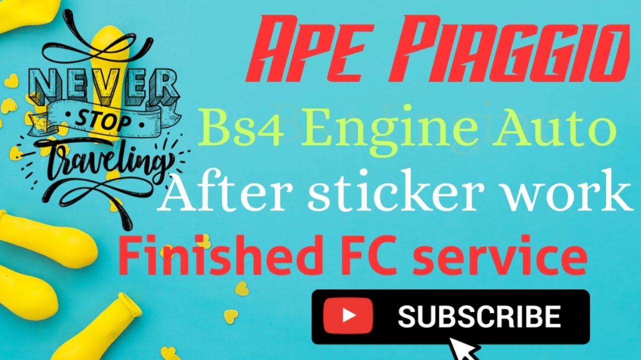 Ape Piaggio diesel auto rickshaw After sticker work FC process finished ...