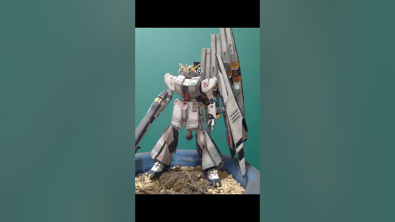 EG/HGUC(HWS)流用：「ジオラマ風」・HWS RX−93 vGUNDAM(ウェザリング) - YouTube
