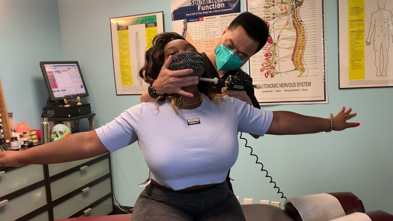 Black Belt Chiropractor giving Chiropractic Adjustment by Dr John Huang ...