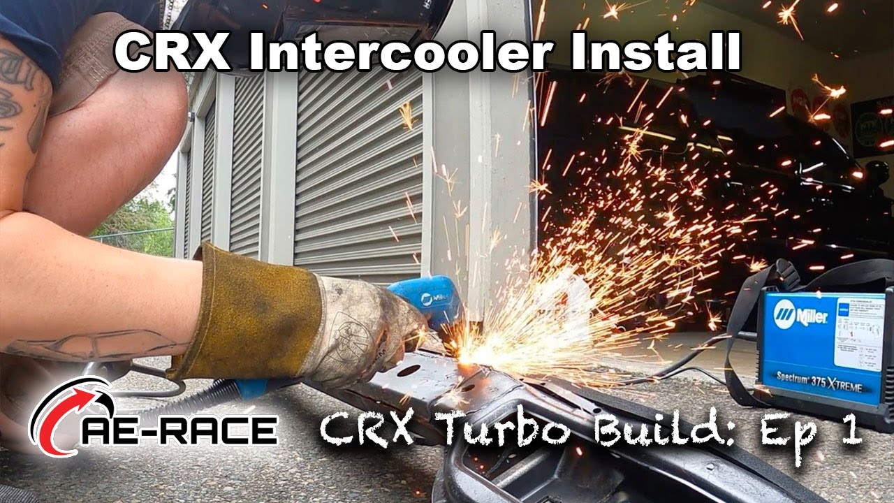 CRX Intercooler Install - Honda CRX Turbo Build Ep. 1 - YouTube