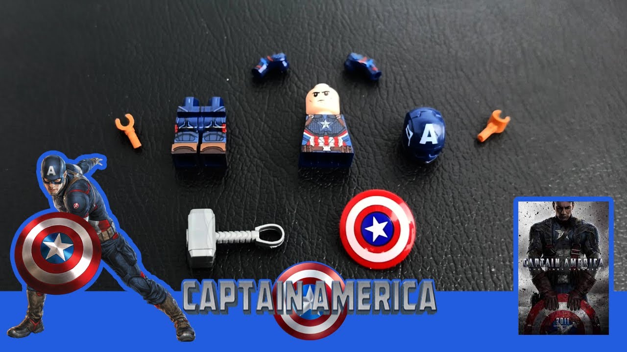 Character Lego Captain America | The First Avengers | Lego Unofficial ...