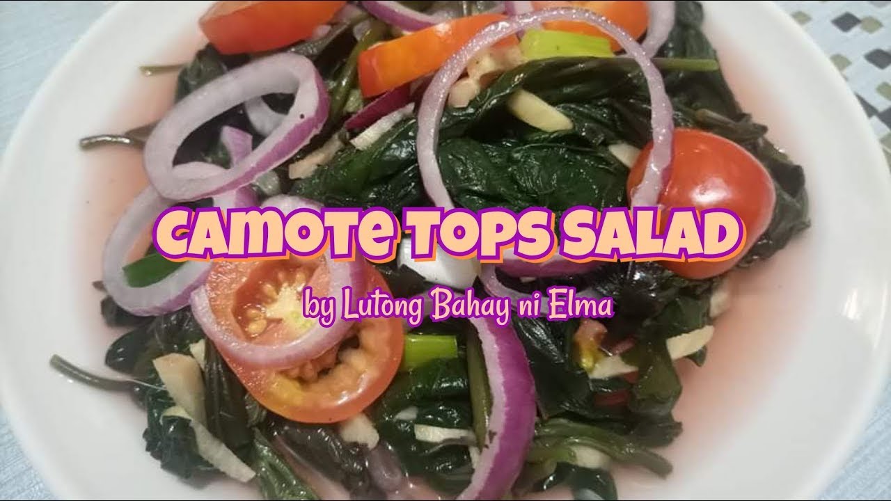 Camote Tops Salad (talbos ng kamote) | Lutong Bahay ni Elma - YouTube