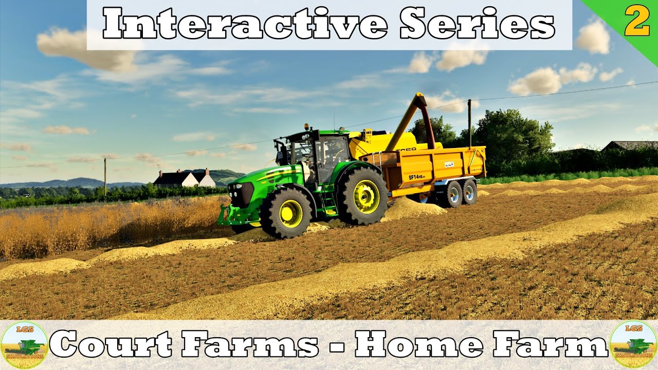 Court Farms | Linseed Harvest | FS22 | Farming Simulator 22 | EP2 - YouTube