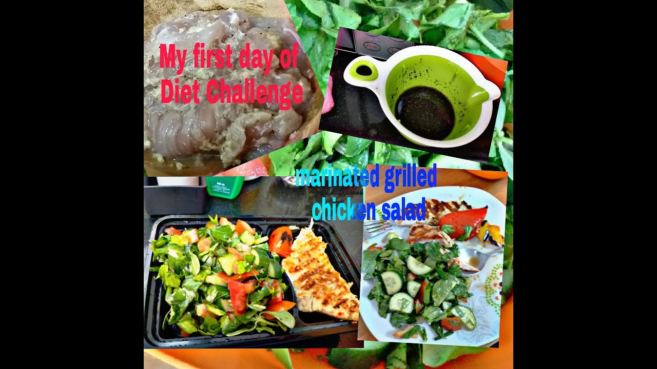 (Day 1)How to make a healthy vegetables salad? first day of our healthy ...