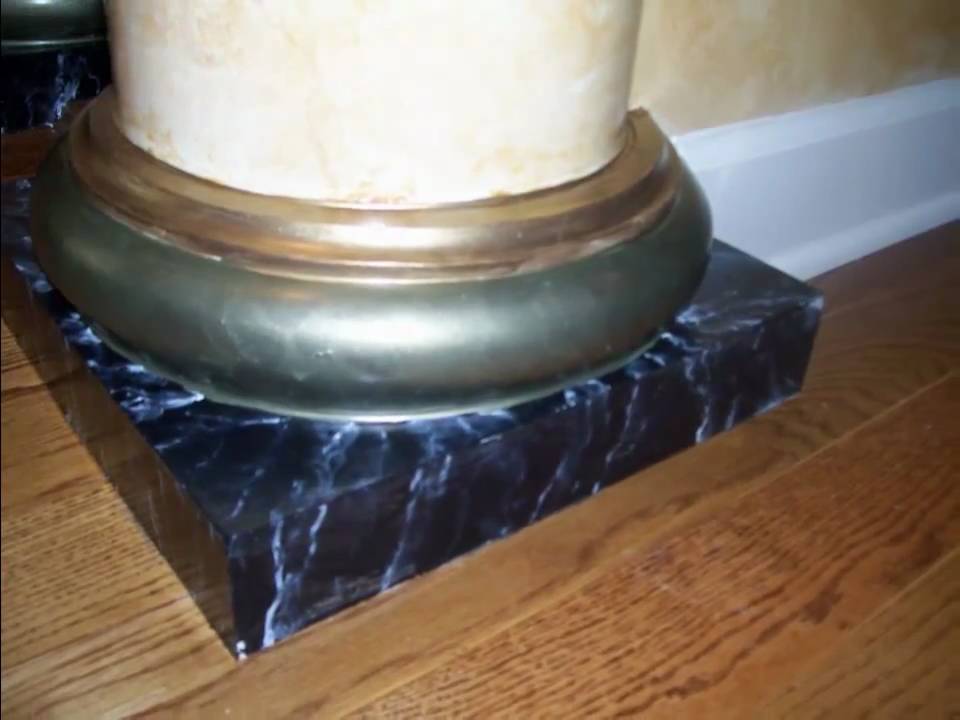 Custom Painting and Design Columns - YouTube
