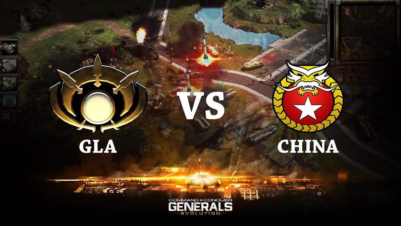 GLA VS China Homeland Alliance Brutal | Generals Evolution - YouTube