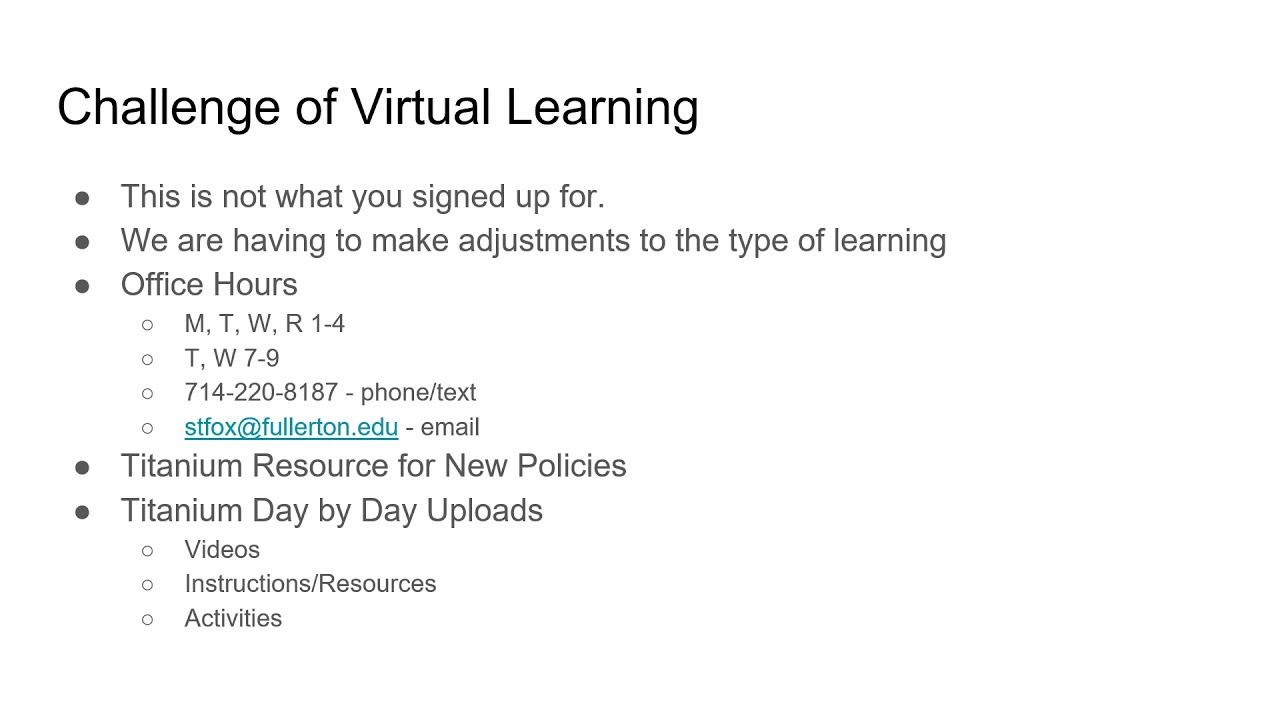 Welcome to Virtual Learning - YouTube