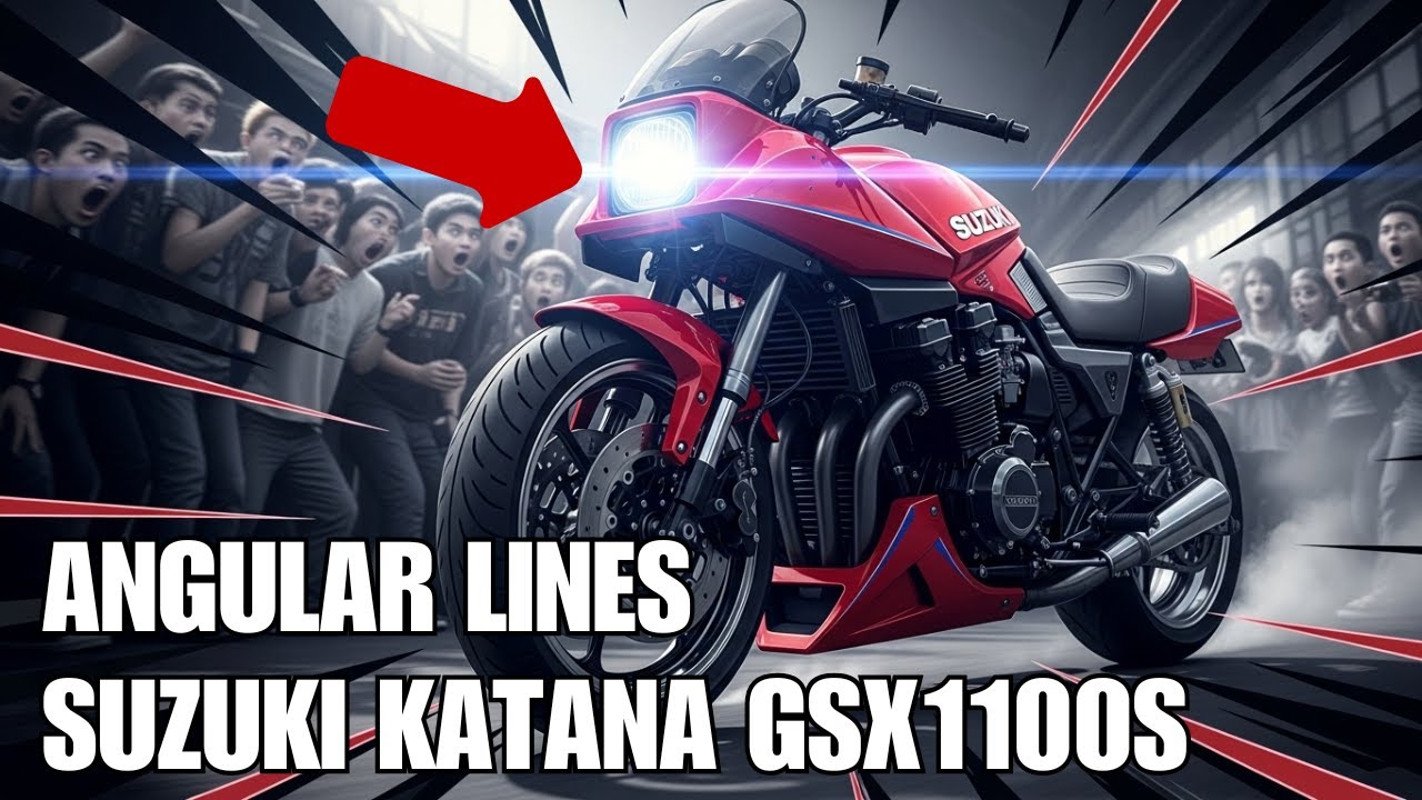 Angular Lines Split The Crowd - Suzuki Katana GSX1100S 1981 - YouTube