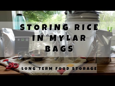Storing Rice In Mylar Bags Long Term Food Storage - YouTube