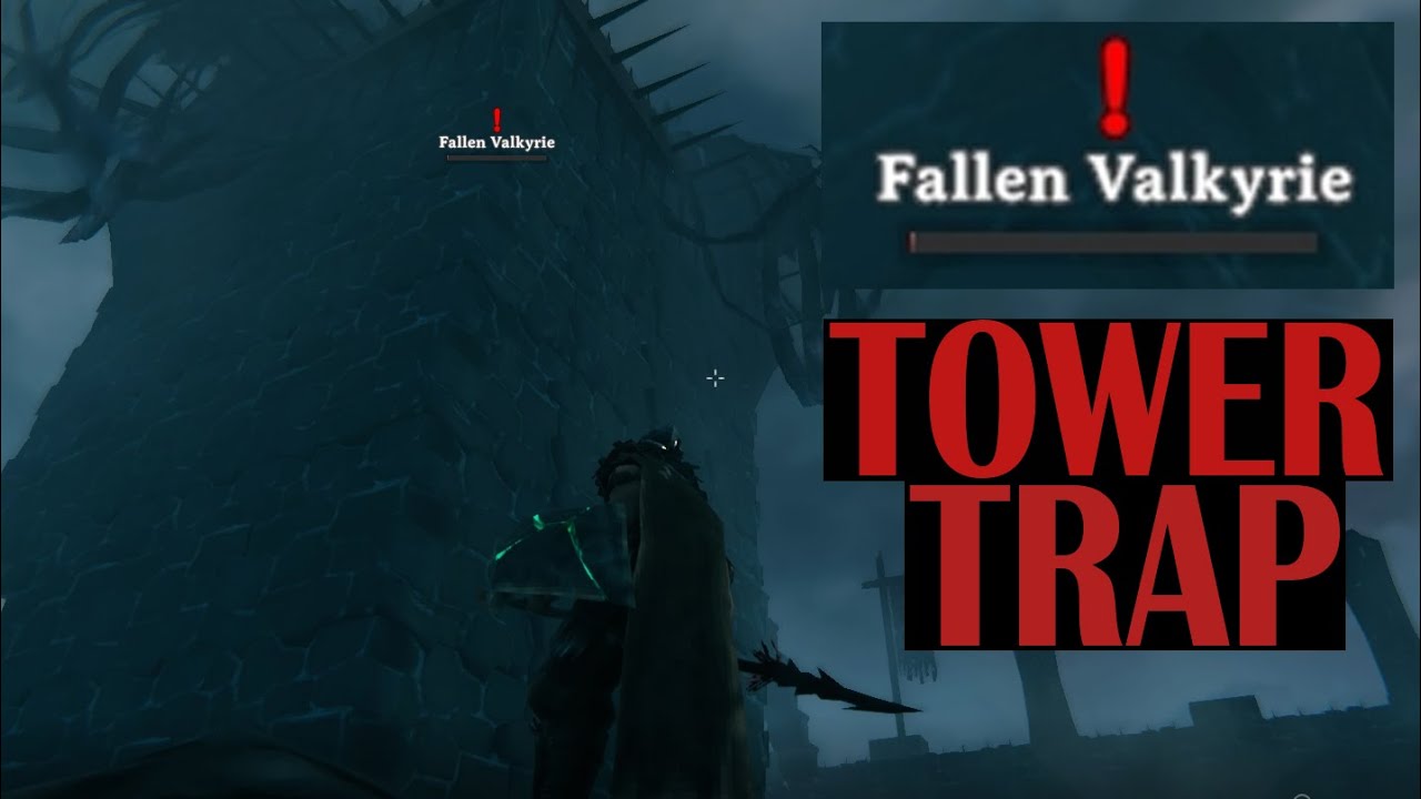 VALHEIM: Fallen Valkyrie,Tower Trap - YouTube