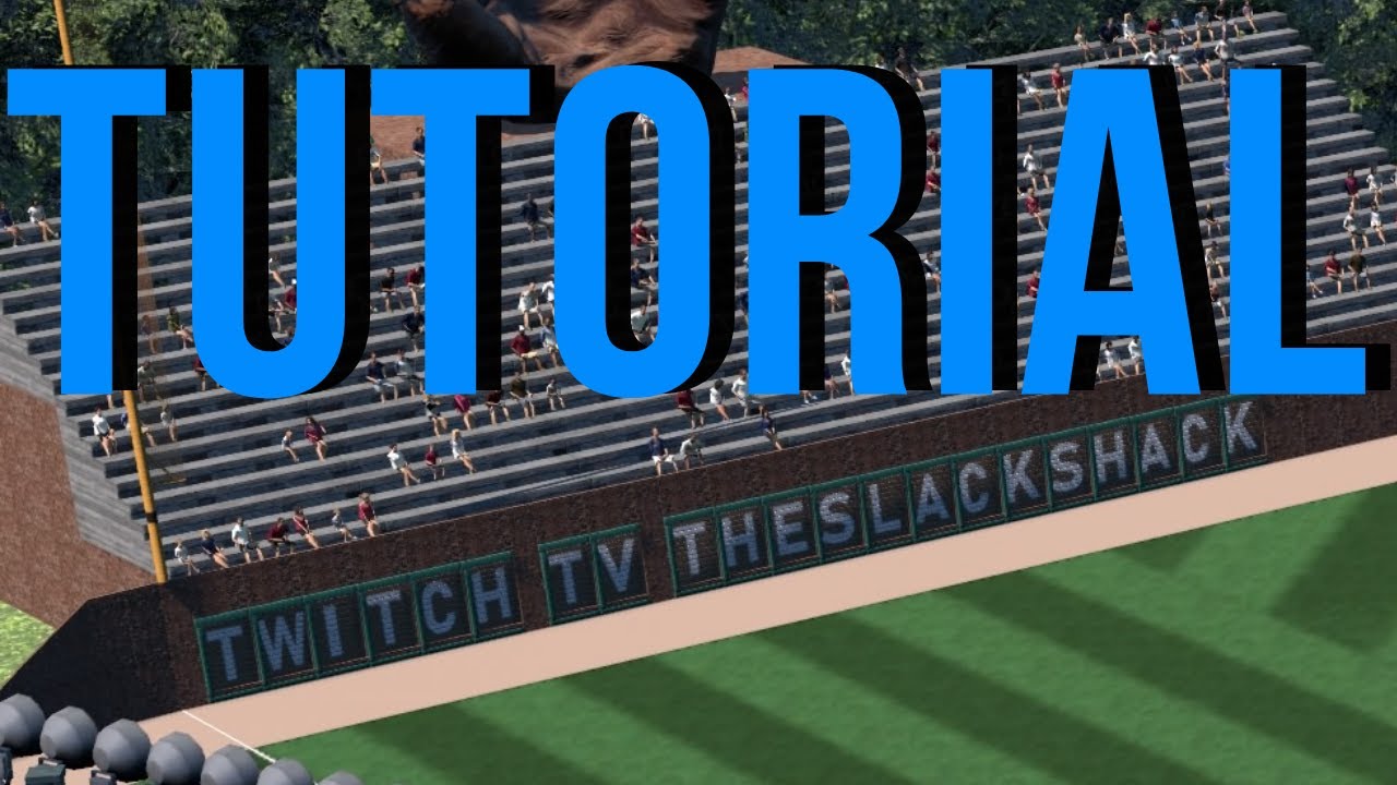 How To Add Light Up Wall Lettering On MLB The Show 22 Stadium Creator ...