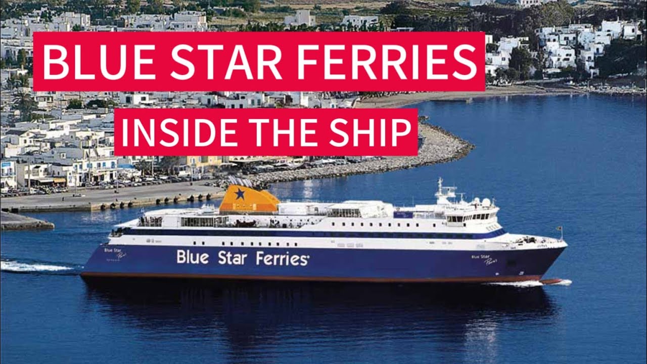 Blue Star Ferry Tour: A Walk Around The Ship - YouTube