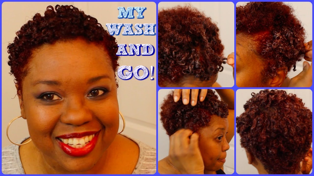 Wash And Go On My Short Natural Hair! - YouTube