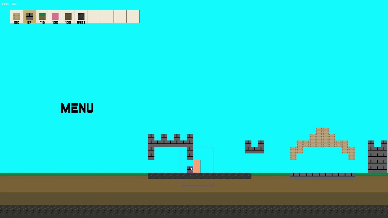 Simple game sandbox made with Java and Slick2D - YouTube