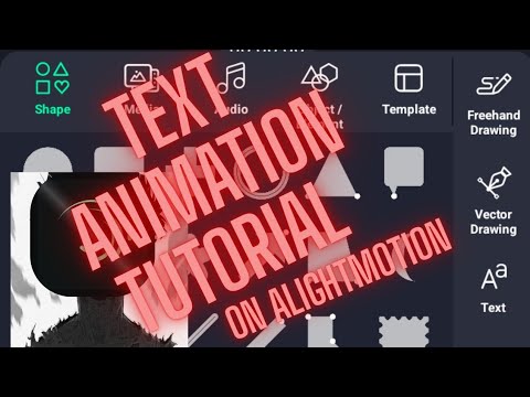 Text animation tutorial on alight motion - YouTube