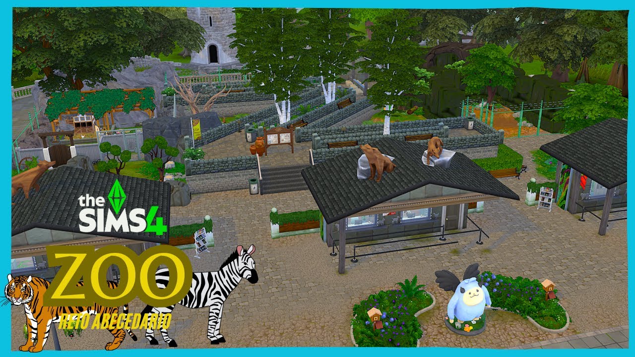 Zoologico en forma de Z | Los Sims 4 | RETO del ABECEDARIO - YouTube