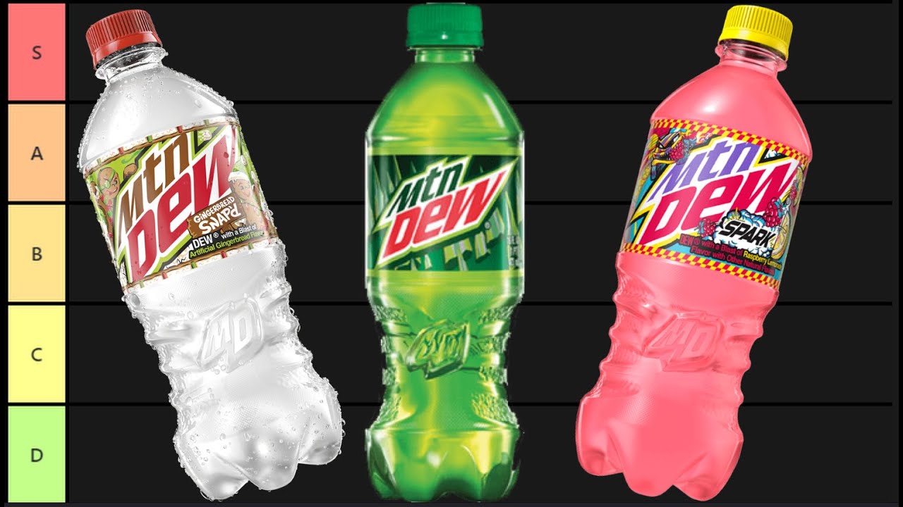 Ranking Every Mountain Dew Flavor I've Ever Tried!! - YouTube