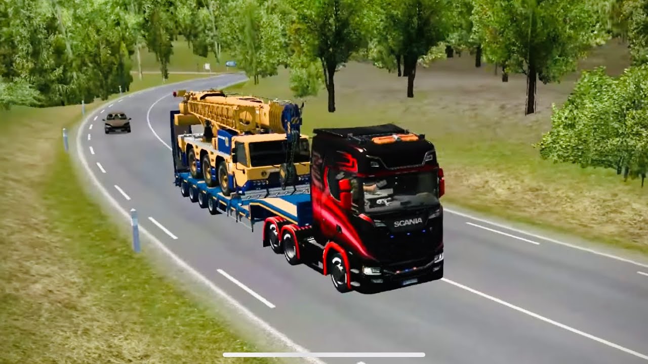 Delivering Mobile Crane | Scania S | ETS2 | Eminent - YouTube