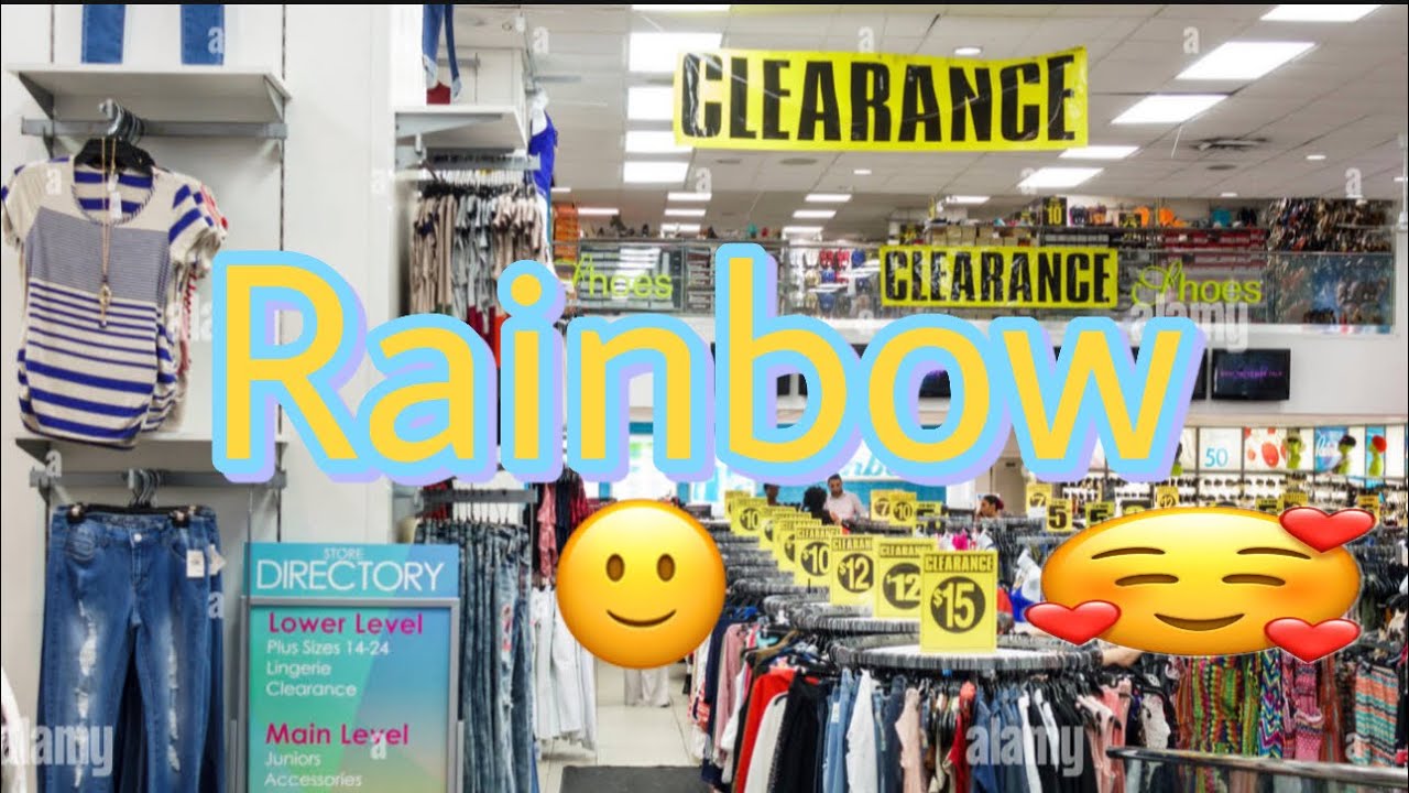 RAINBOW CLOTHING STORE BUDGET WITH ME!!! - YouTube