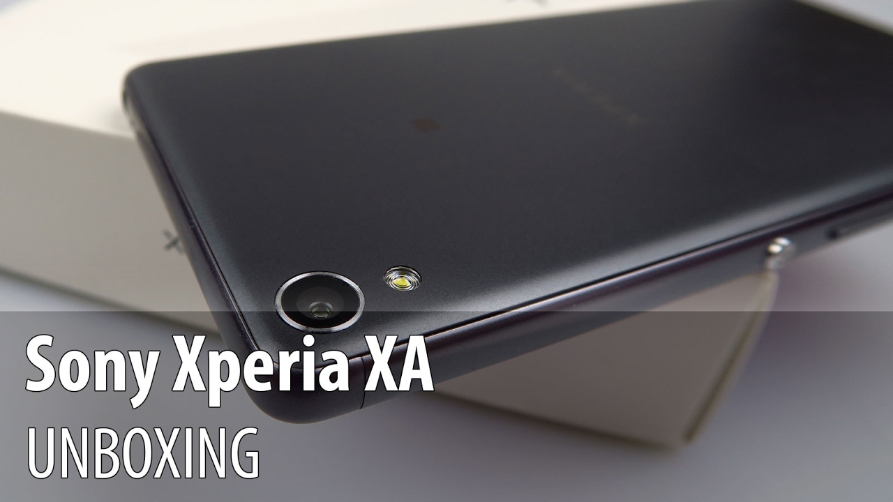 Sony Xperia XA Unboxing (Midrange phone with edge to edge display ...