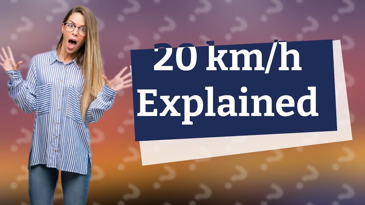 Is 20 Km Per Hour Fast YouTube