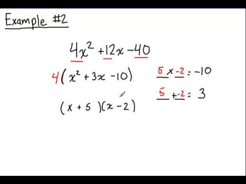 Factoring #1: Quadratics where a = 1 - YouTube