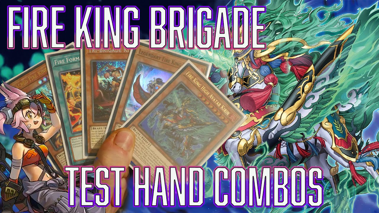YUGIOH Fire King Tri Brigade Test Hand Combos - YouTube