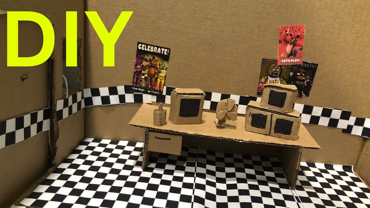 FNAF 1 Office Box Build Made From Cardboard! - YouTube