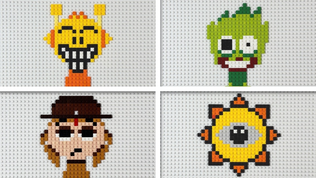 Sprunki Phase 2 - LEGO Pixel Art! Owakcx, Simon, Tunner, Mr. Sun ...