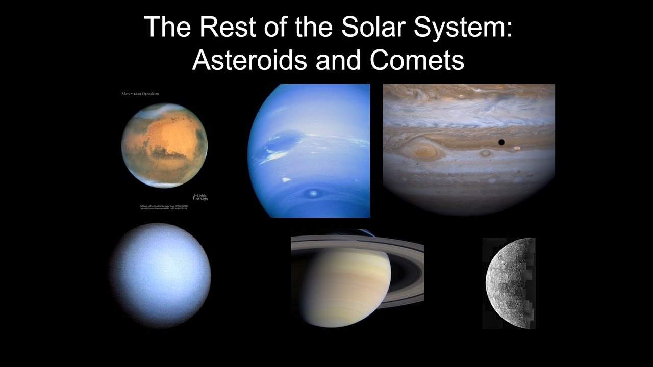 The Rest of the Solar System Asteroids and Comets - YouTube