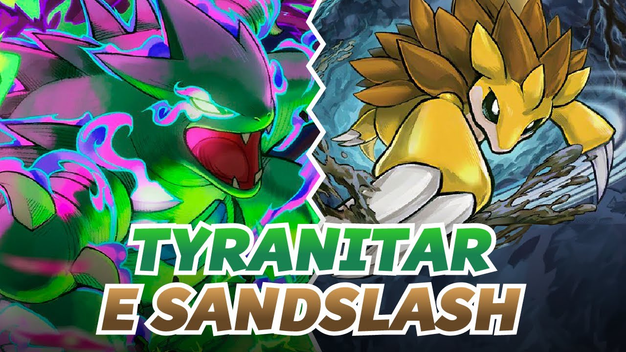 VGC: Time SAND com TYRANITAR Band e SANDSLASH Sand Rush 🎮 Pokémon ...