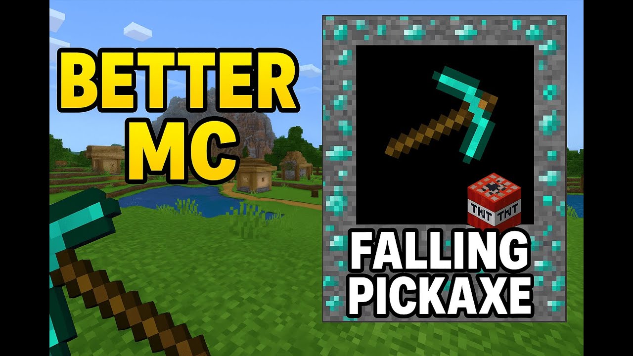 LIVE: Better Minecraft + FALLING PICKAXE Minigame! 💎 - YouTube