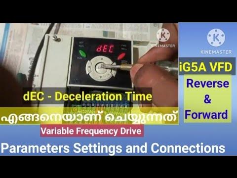 iG5A VFD Parameters settings and Connection. || #ig5a - YouTube