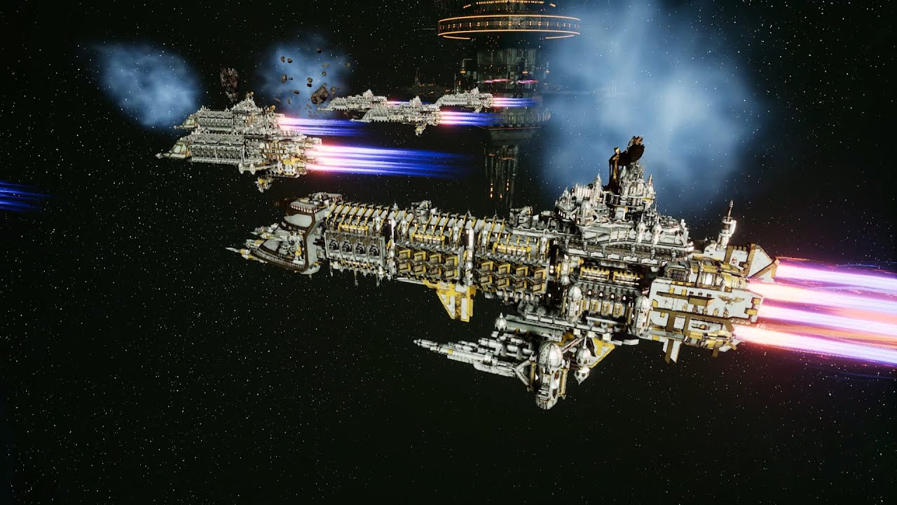 Imperial Navy vs Tau Merchant Fleet - Massive Battle - Battlefleet ...