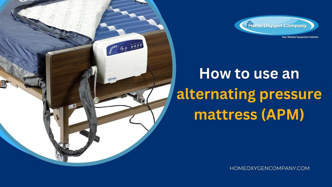 How to use an alternating pressure mattress APM - YouTube