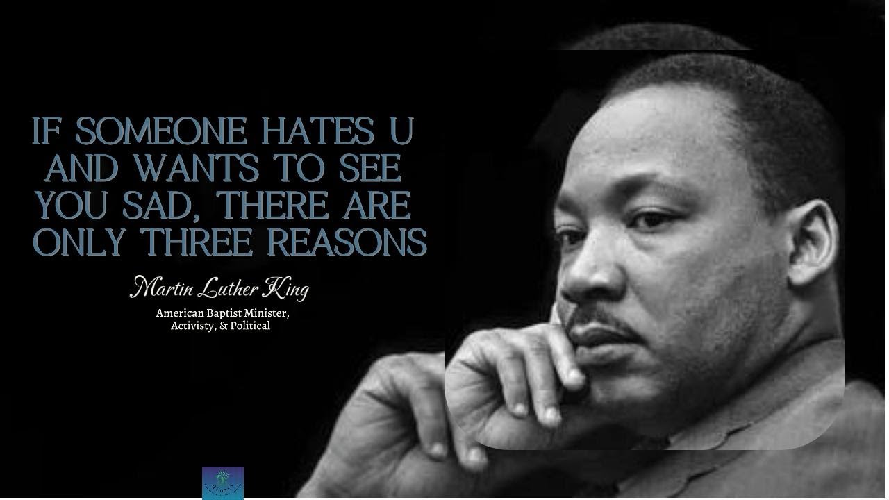 If someone hates u and wants to see you sad, there are only three ...