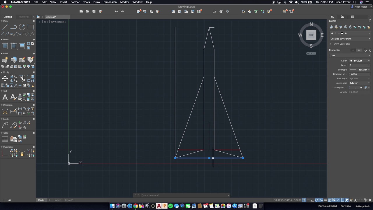 Designing an EDF Jet in AutoCAD | EP#1 - Creating a 3 View - YouTube