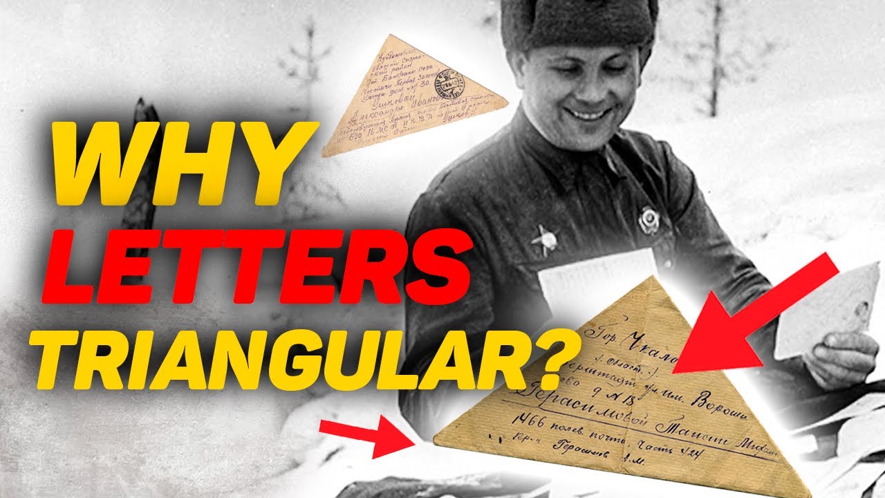 Letters triangles. Why were they folded like that? - YouTube