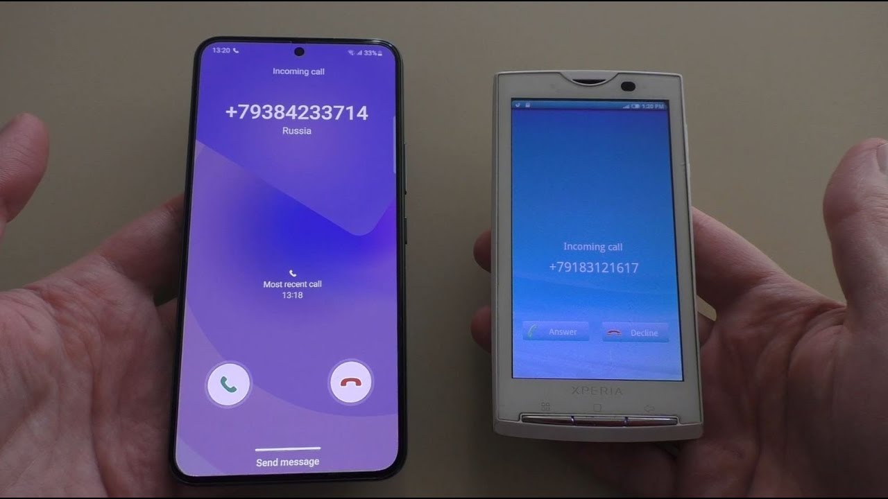 Android 13 vs Android 1 Incoming Call - YouTube