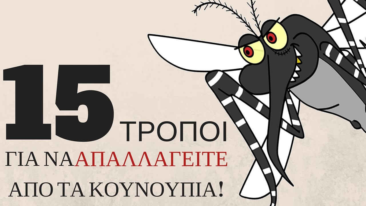 15 τρόποι για να ΑΠΑΛΛΑΓΕΙΤΕ από τα κουνούπια !!! - YouTube