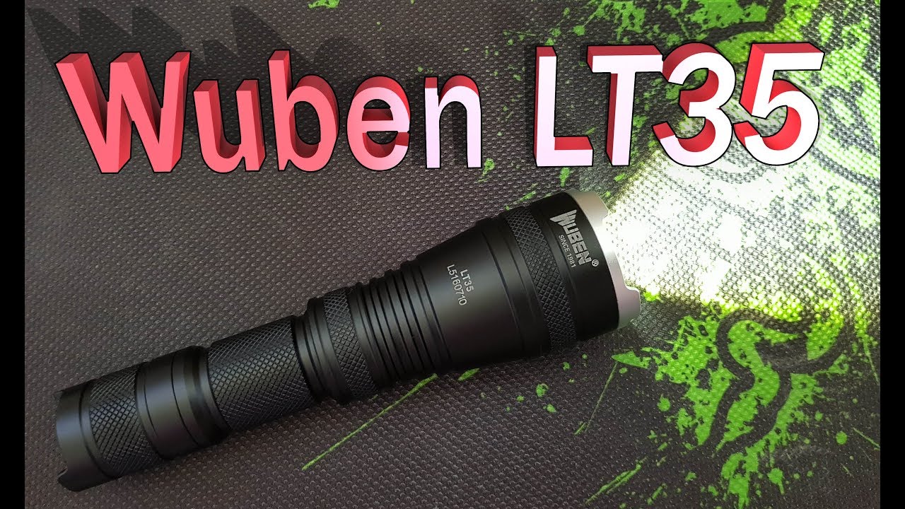 Trail trek review Wuben LT35 LED flashlight zoomer thrower 18650 - YouTube