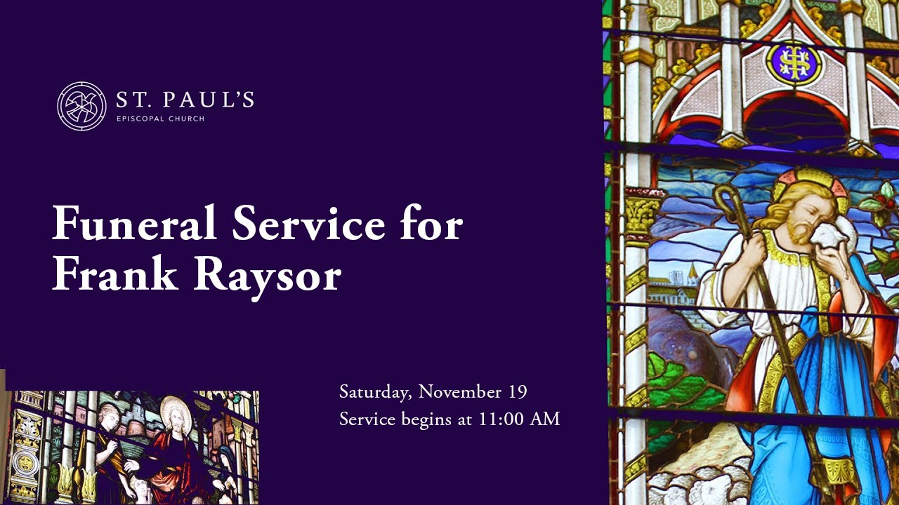 Funeral Service for Frank Raysor - YouTube
