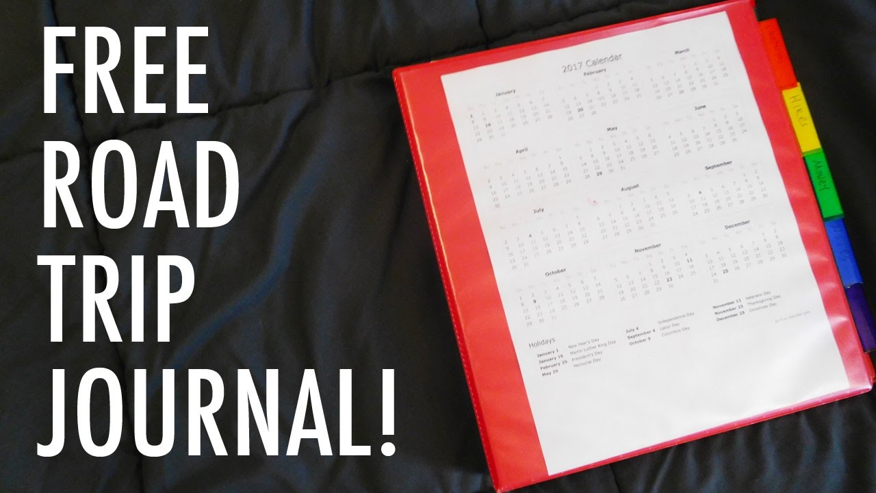 FREE Downloadable Road Trip Journal! (Great for Vandwelling ...