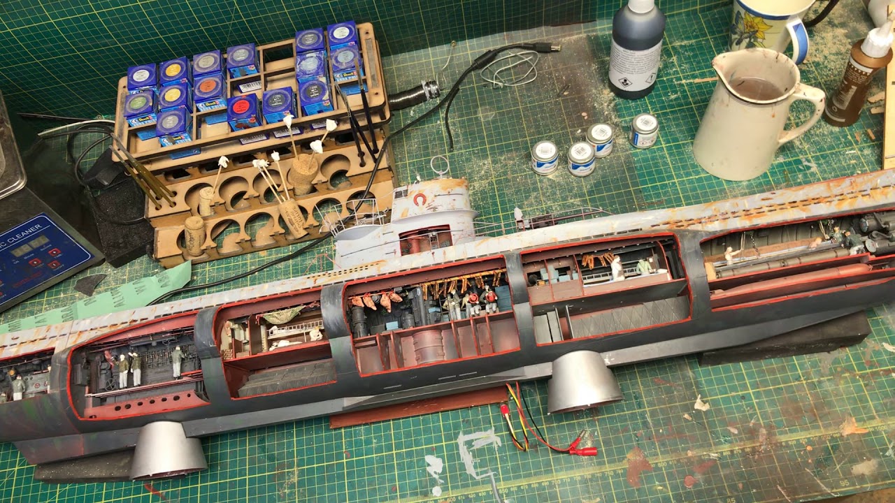 Trumpeter 1/48 Scale Type Vii U-boat part 3 - YouTube