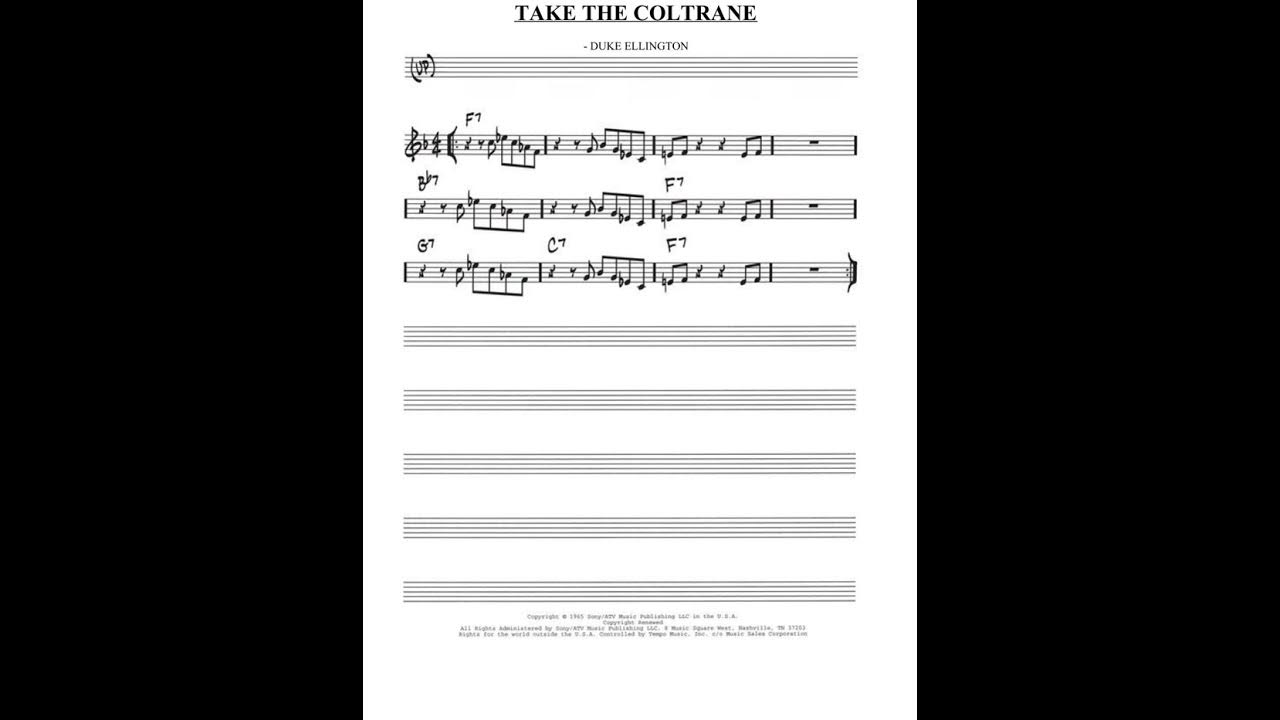 real book solo piano: take the coltrane (Duke Ellington) - YouTube