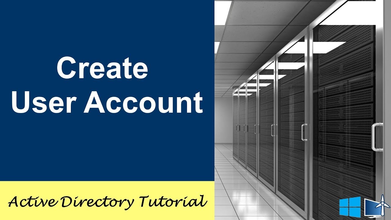 How To Create An User Account In Active Directory 2016 - YouTube