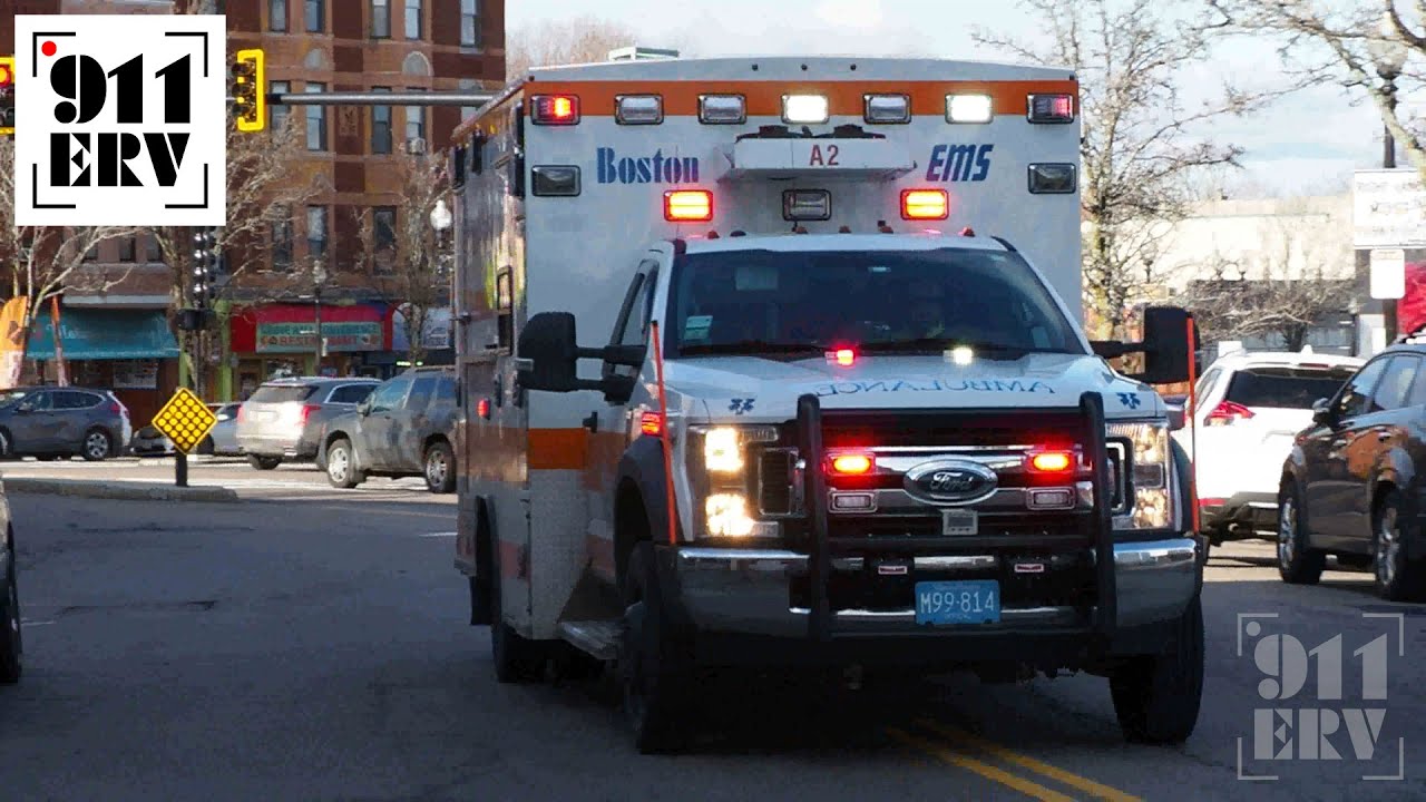 Boston EMS Ambulance 2 Responding - YouTube