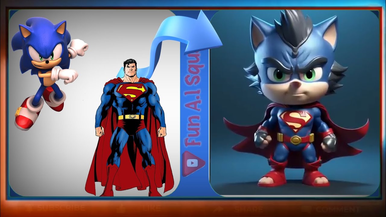Combination of Super Heroes and Sonic 💥 Marvel all Characters - YouTube