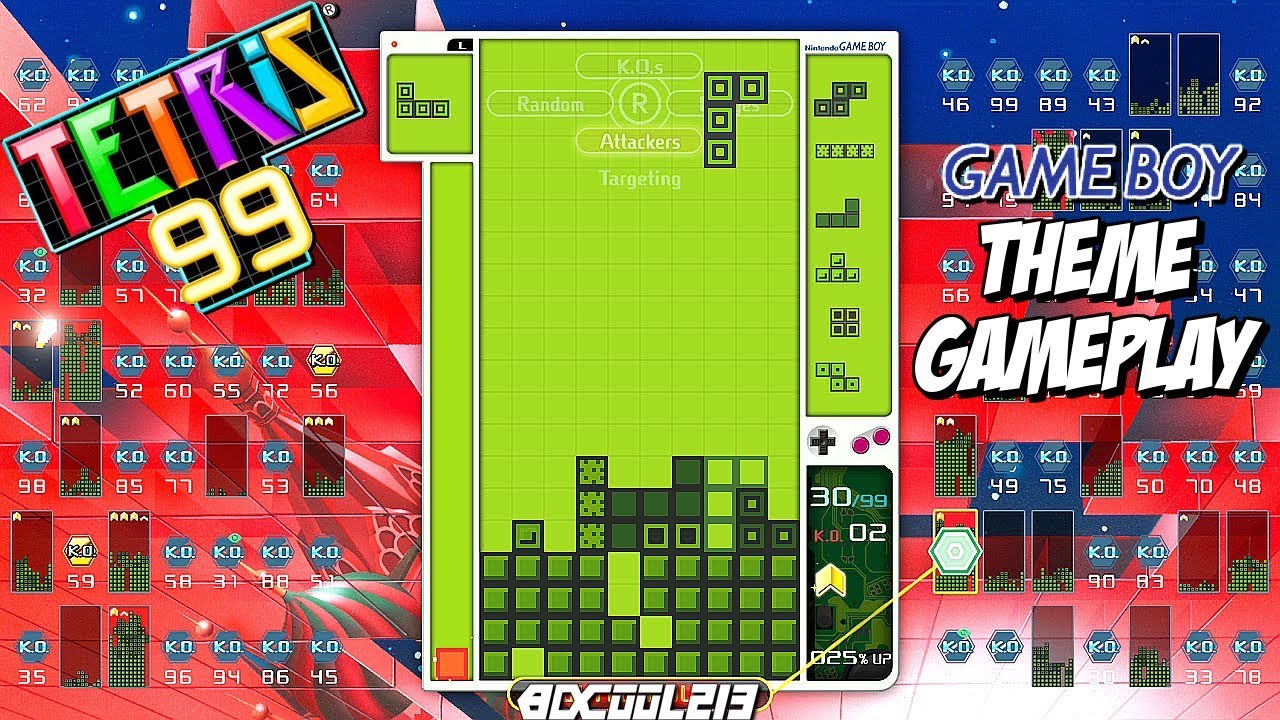 Tetris 99 Game Boy Theme Event Gameplay - YouTube